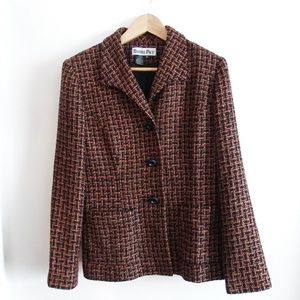 Barrie & Pace | Jackets & Coats | Barrie Pace Burnt Orange Black Tweed ...